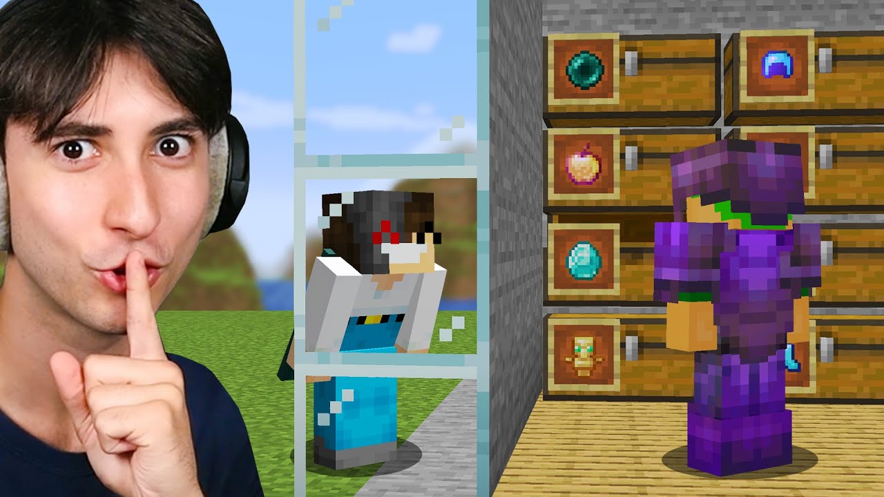 I secretly used camo blocks in Minecraft