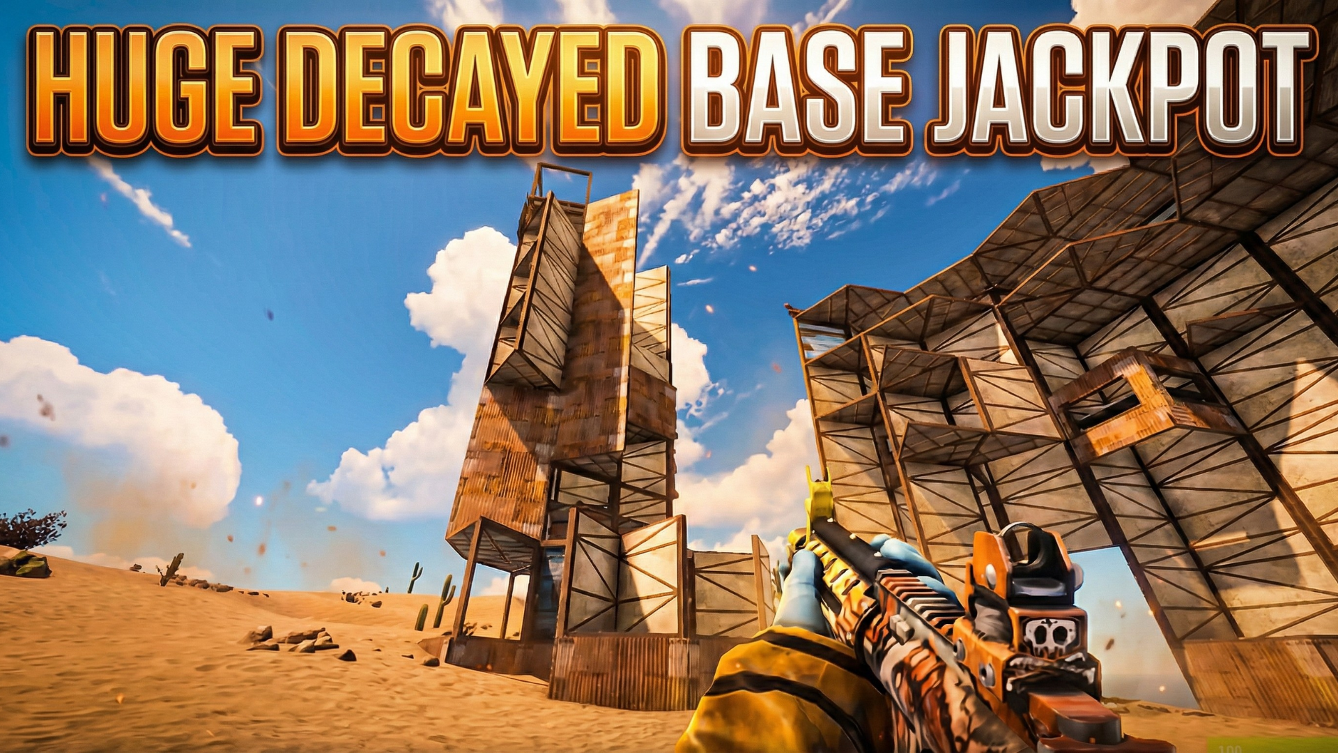 Exploring a huge decayed clan base jackpot on an island