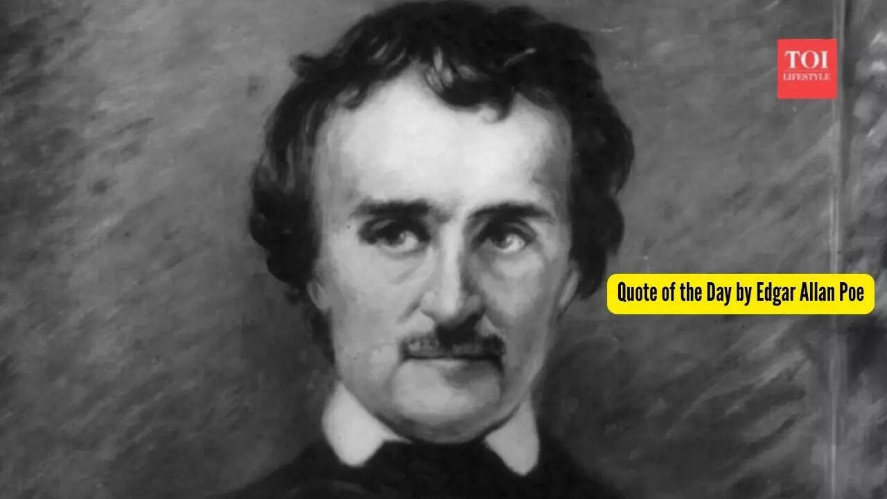 Quote of the day by Edgar Allan Poe, "Believe nothing you hear and only ...
