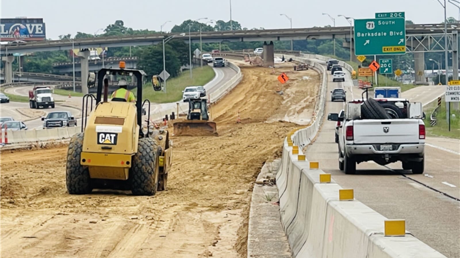 Critical interstate route through Bossier nears completion
