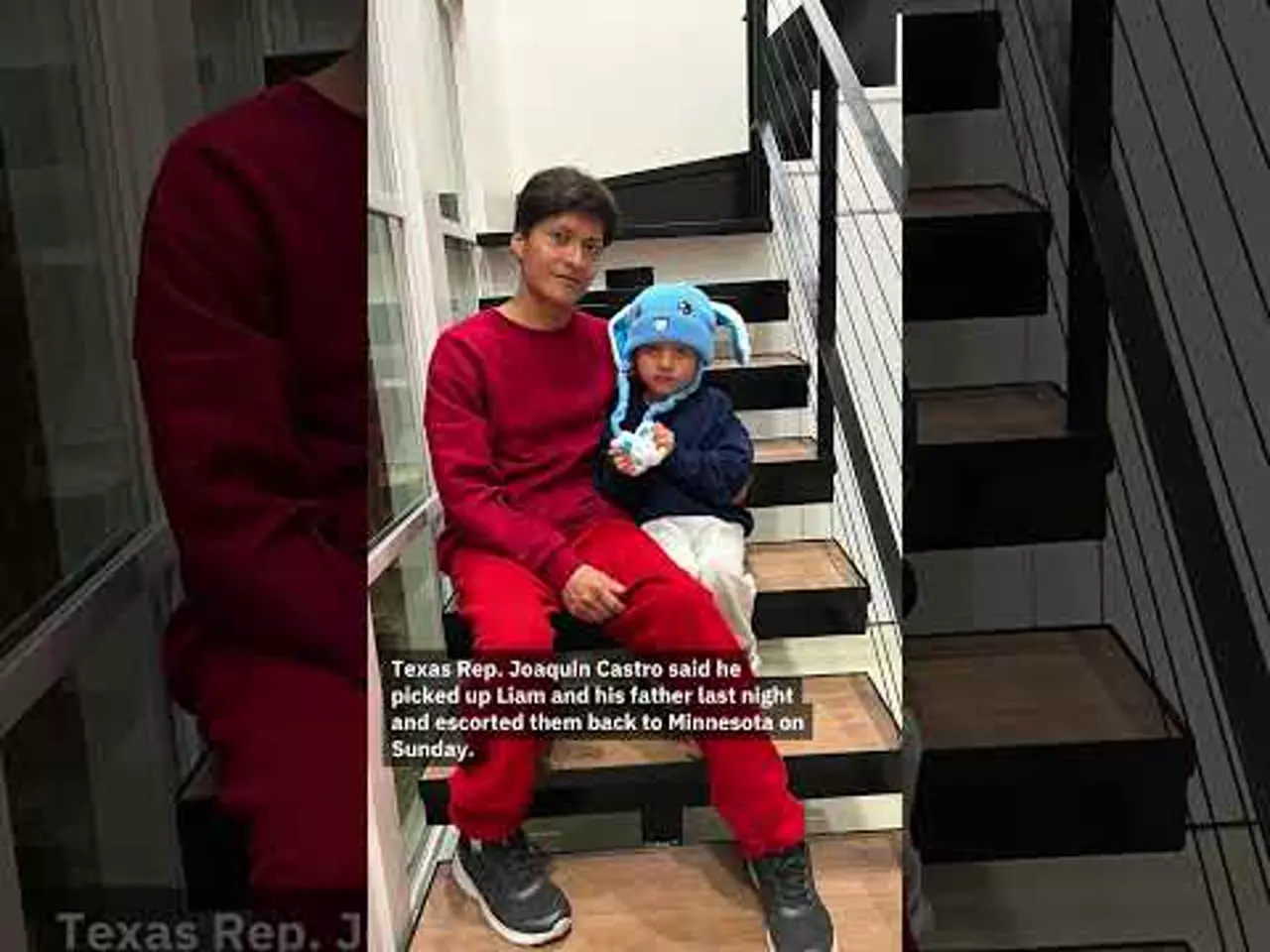 Five-year-old Liam Canejo Ramos, father Adrian Canejo Arias fly home ...
