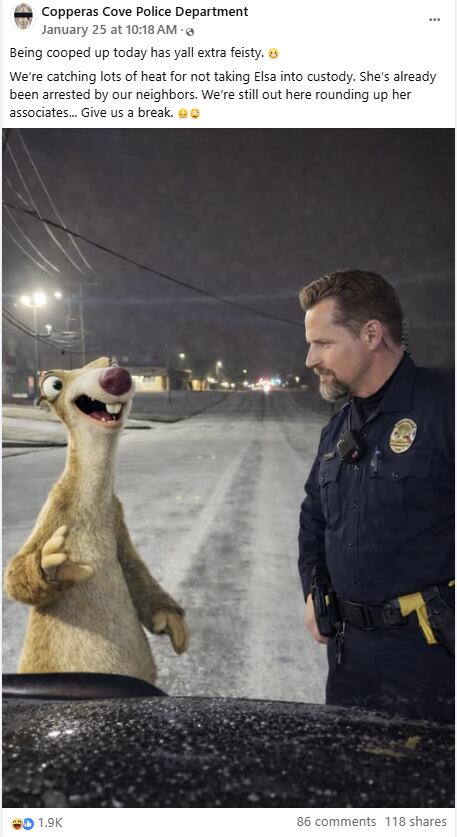 Police department’s viral Facebook posts blend humor with public safety