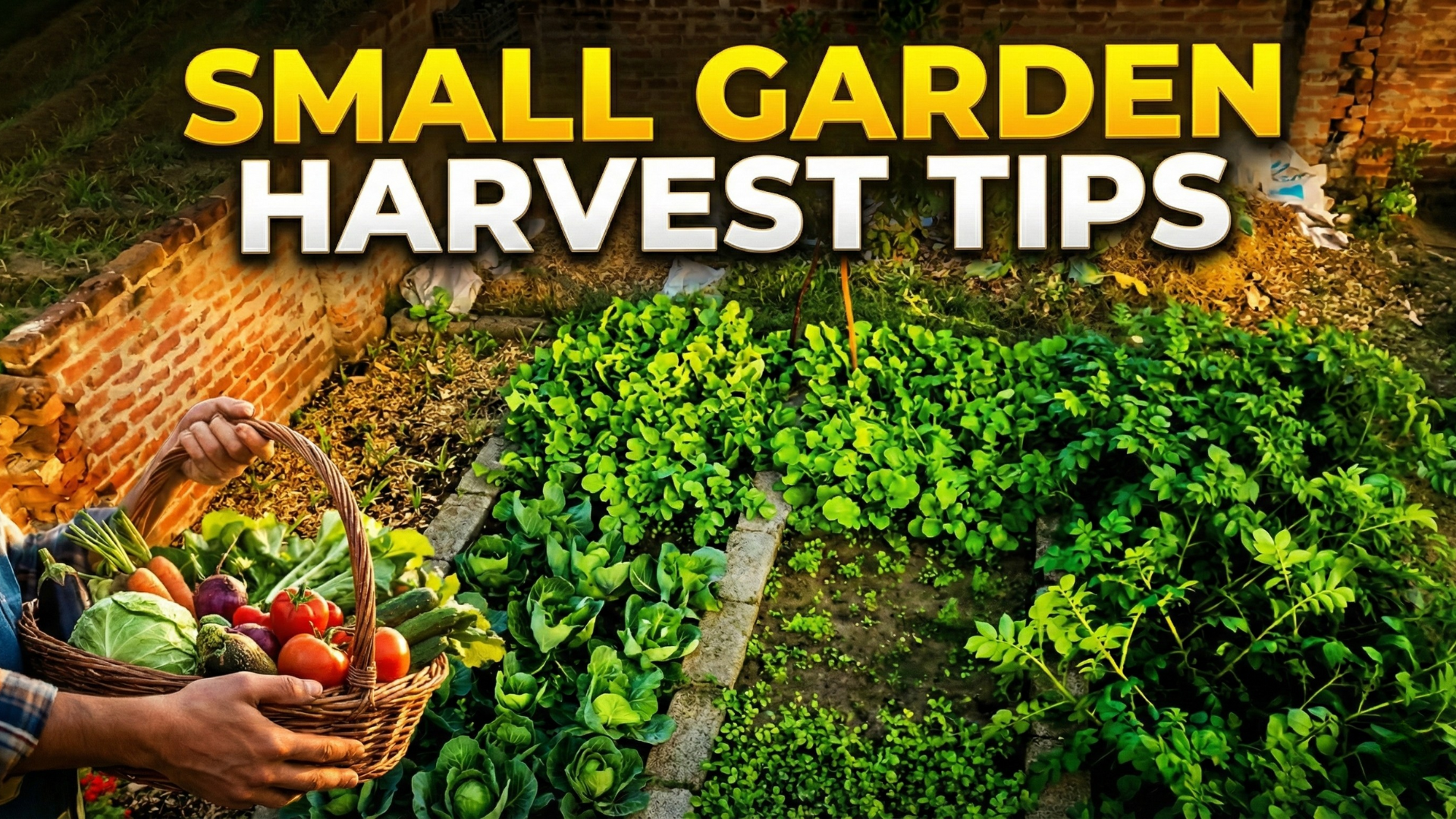 Beautiful and bountiful small backyard vegetable garden tour