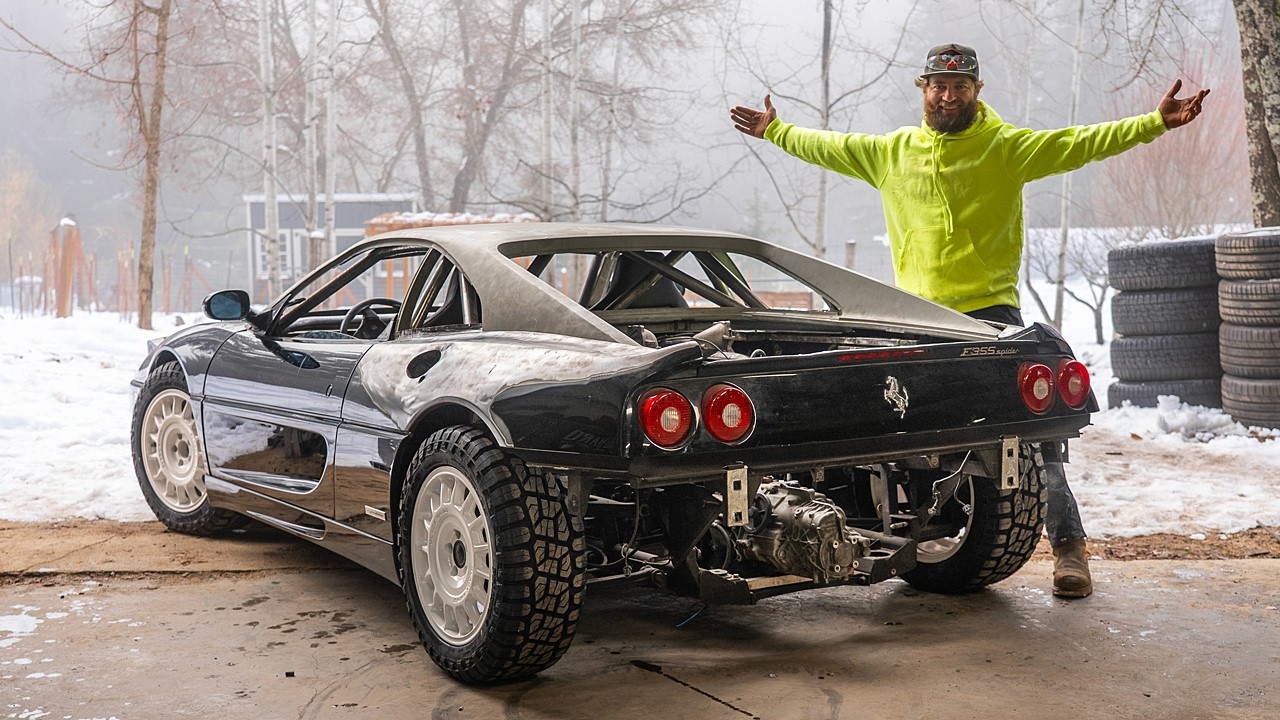 I built a diesel Ferrari for rally racing! 🚗💨