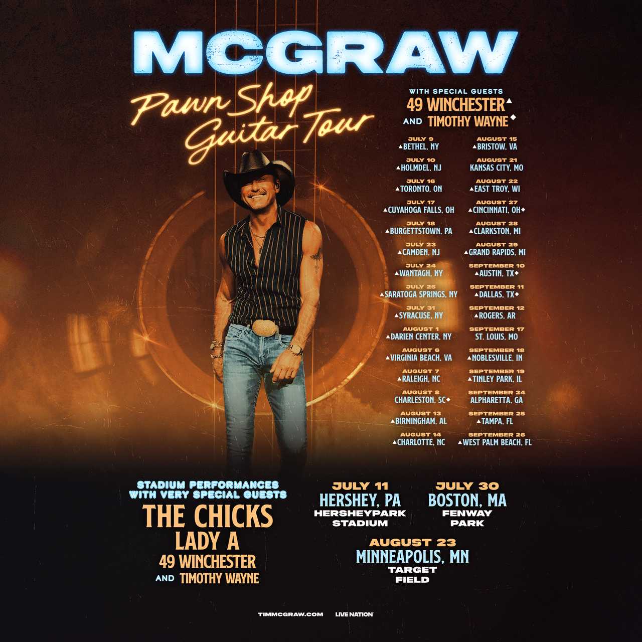 Tim McGraw is bringing full-throttle country back on tour in 2026