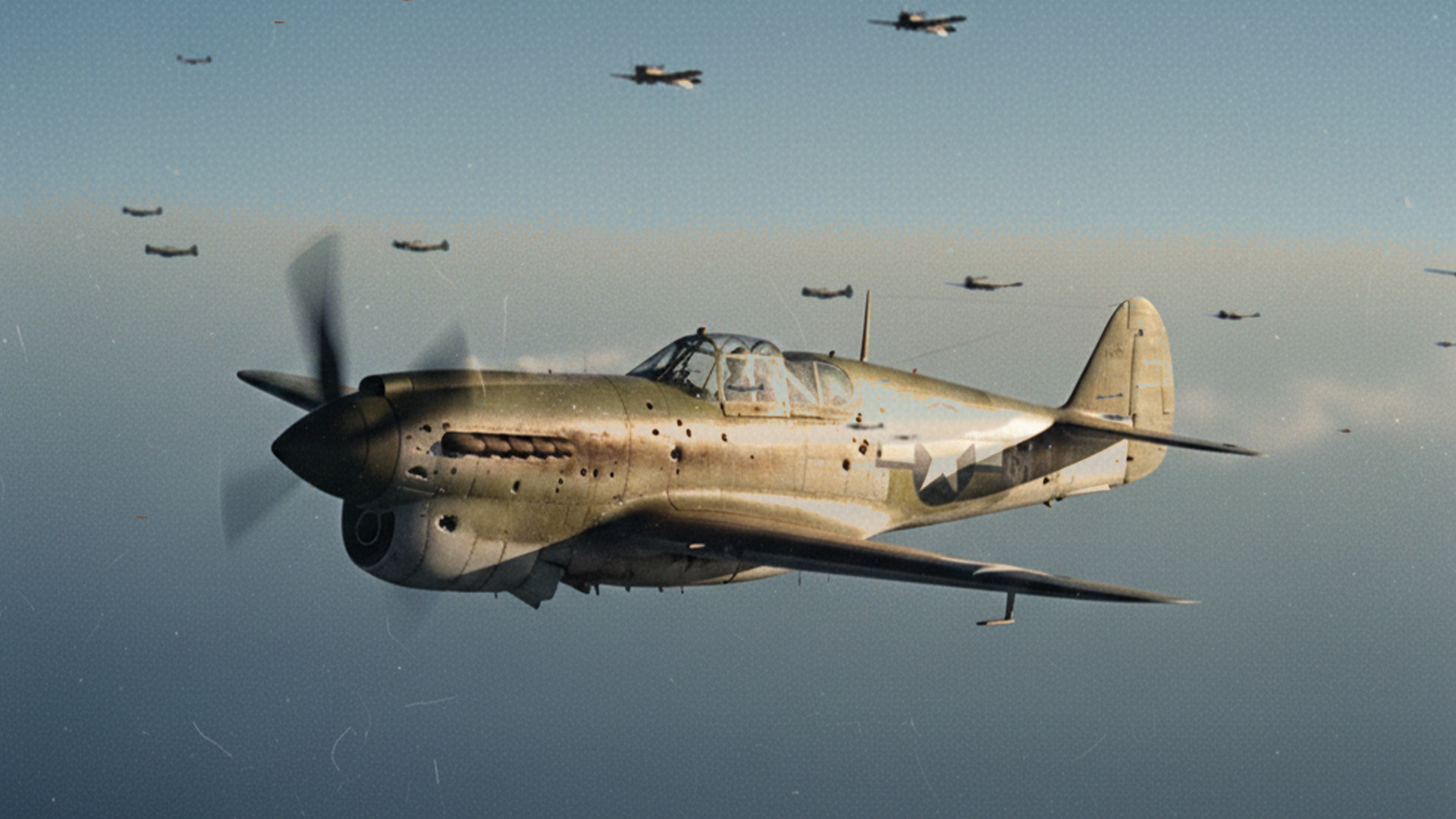 One pilot versus 64 enemy planes in World War II
