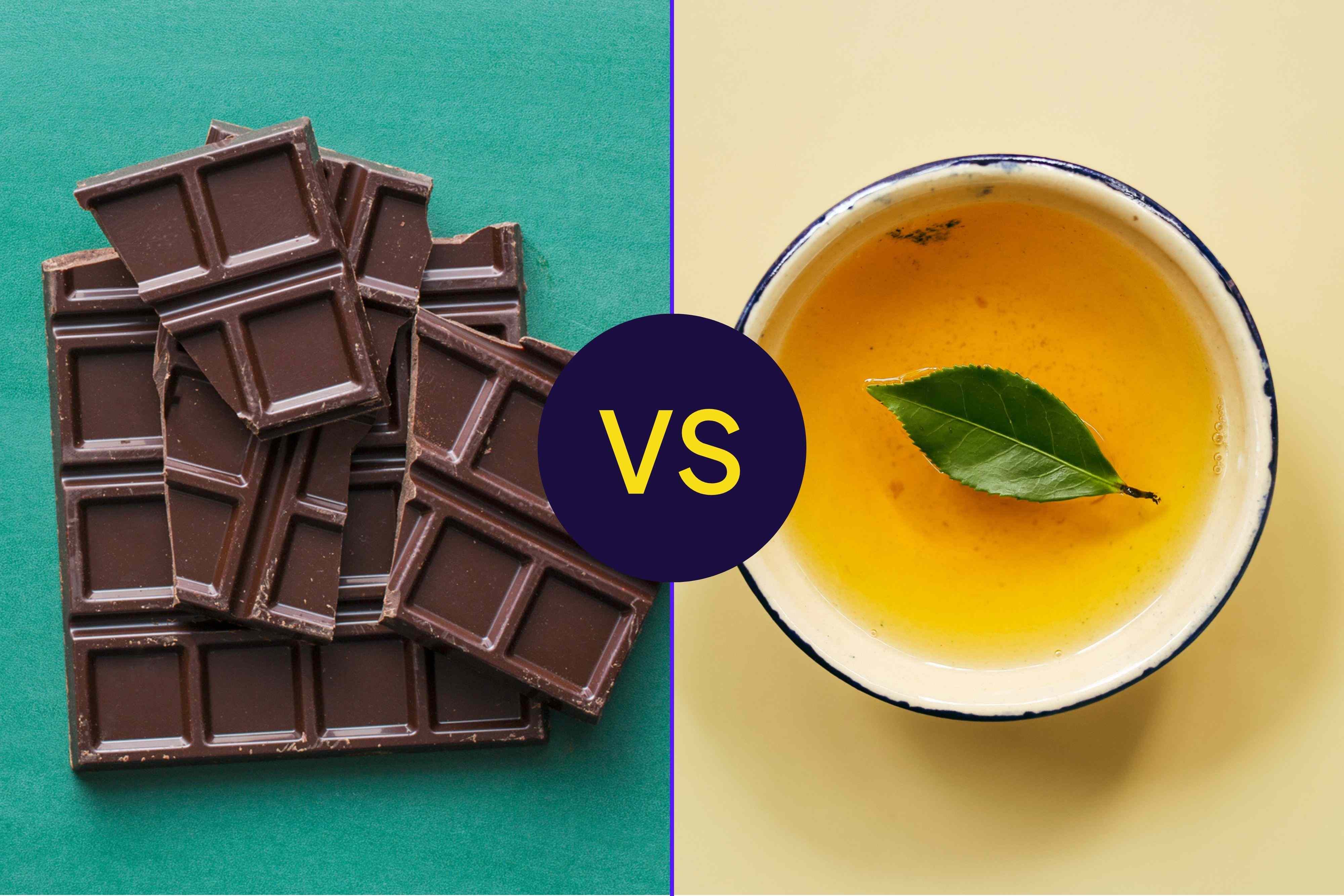 Dark chocolate vs. green tea: Which has more antioxidants and mood ...