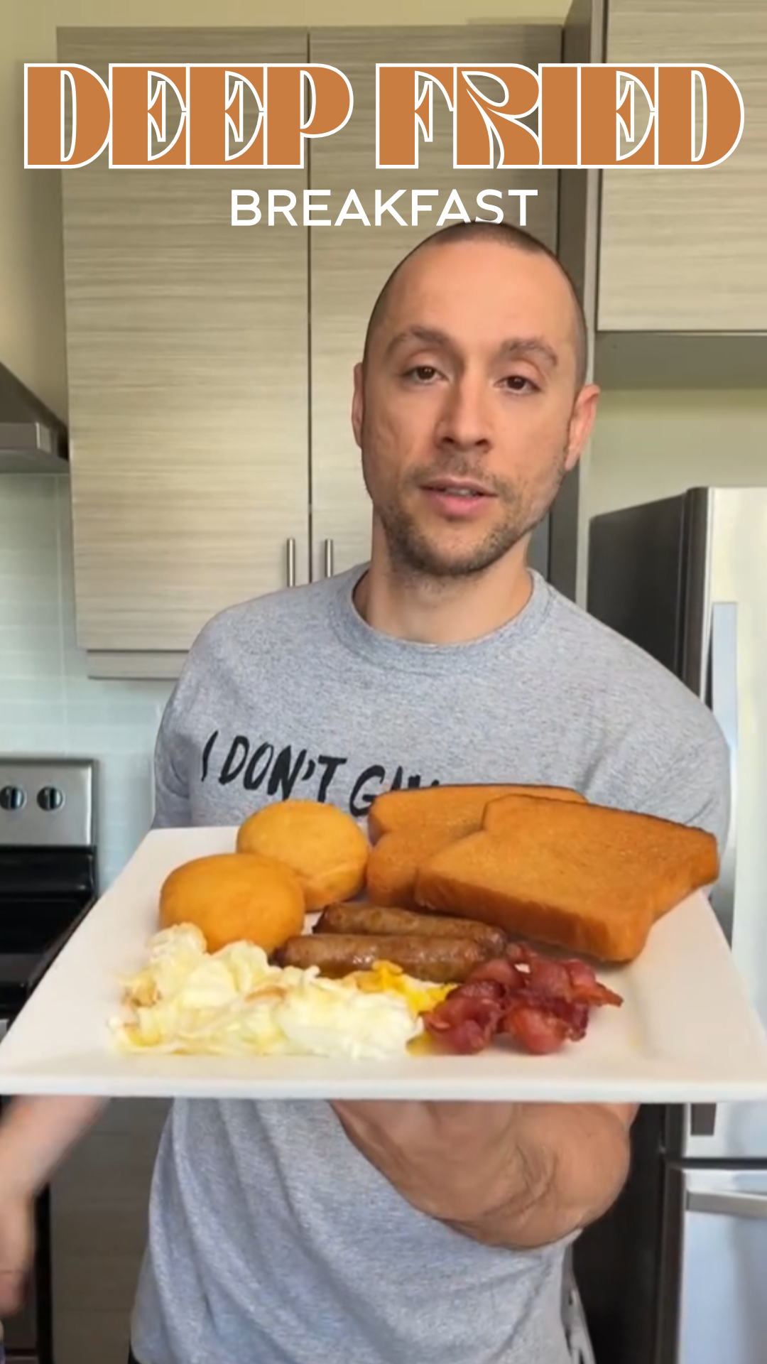 How to make a deep fried breakfast at home