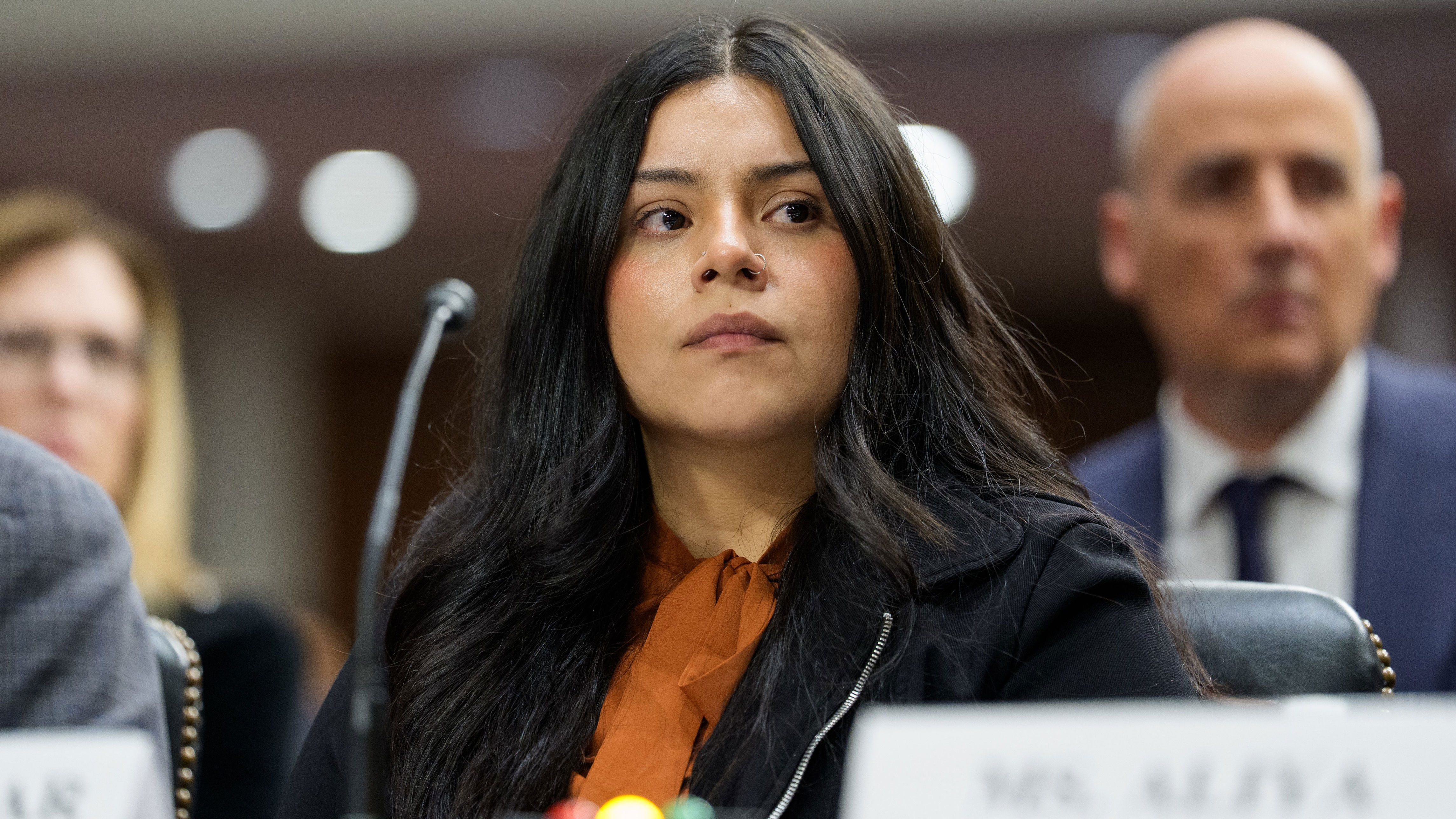 Marimar Martinez testifies on Capitol Hill after being shot by ...
