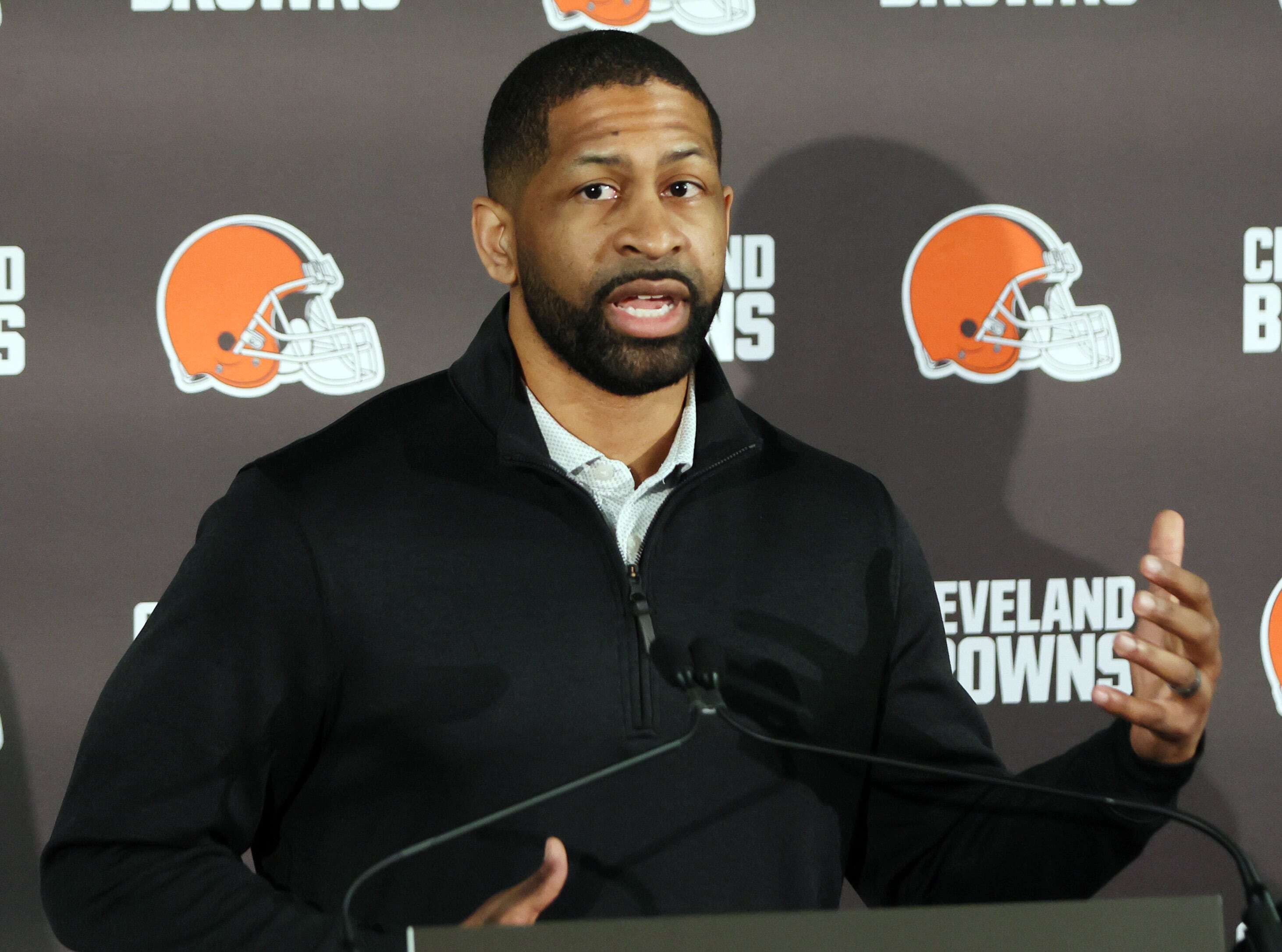 Andrew Berry on Todd Monken, Shedeur Sanders, Jim Schwartz, and more ...