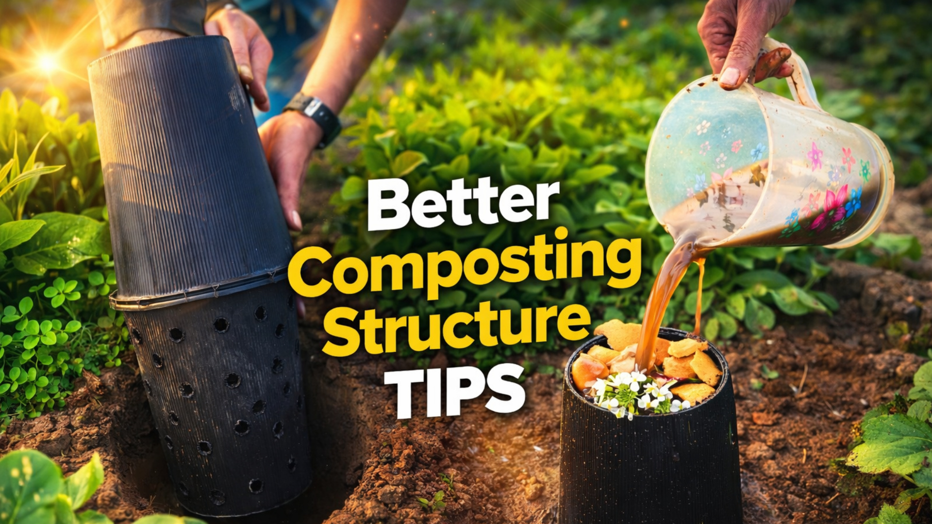 The benefits of using an in-bed composting structure in your garden