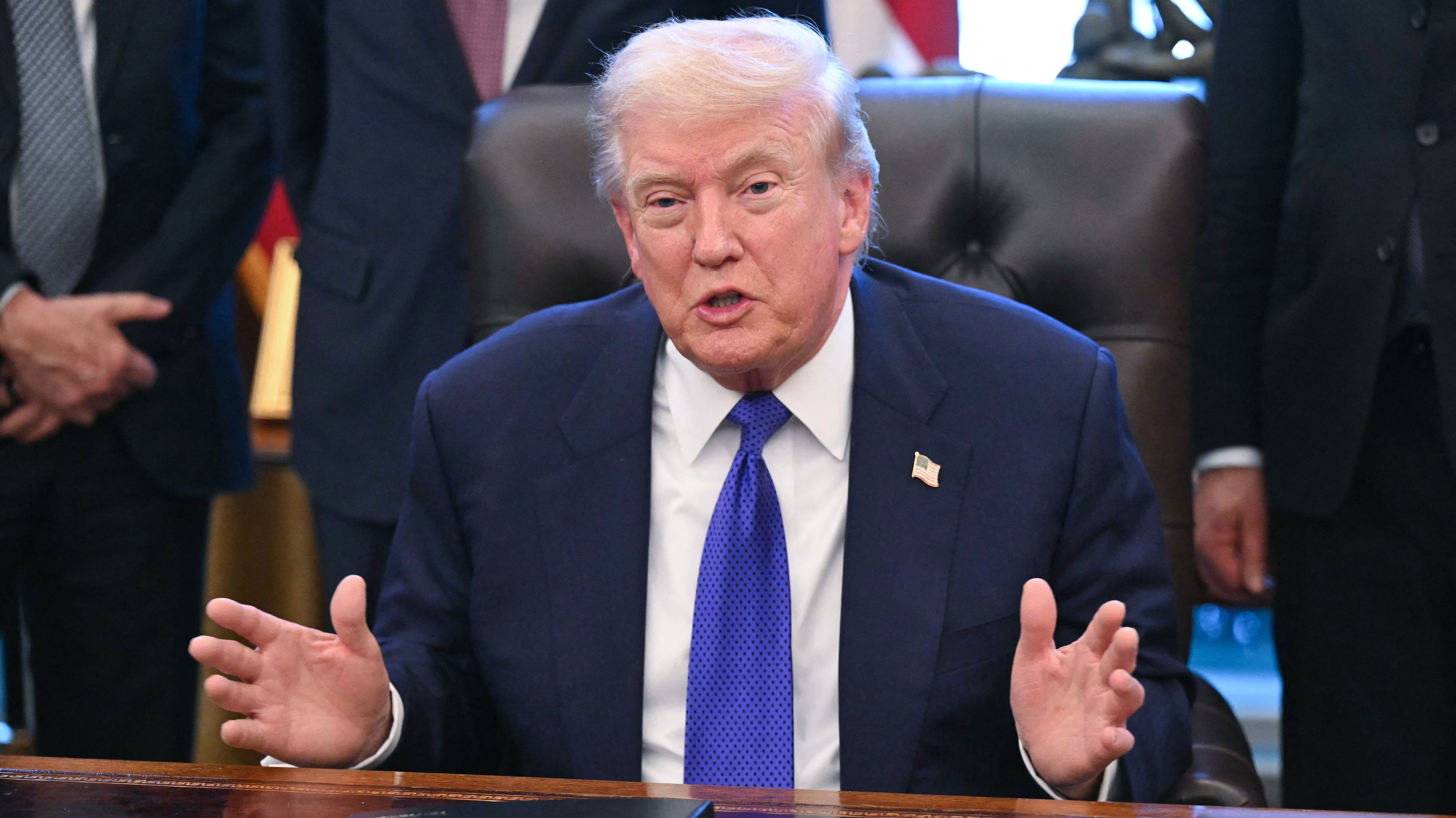 Trump tries to spin full horror of his tacky ballroom