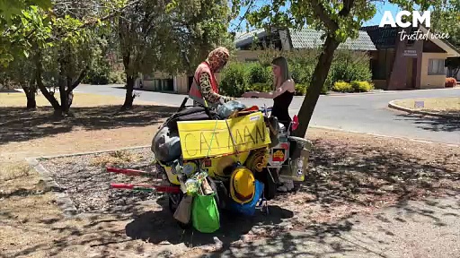 Catman walking around Australia