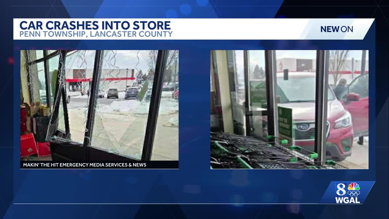 Vehicle crashes into Dollar Tree in Lancaster County