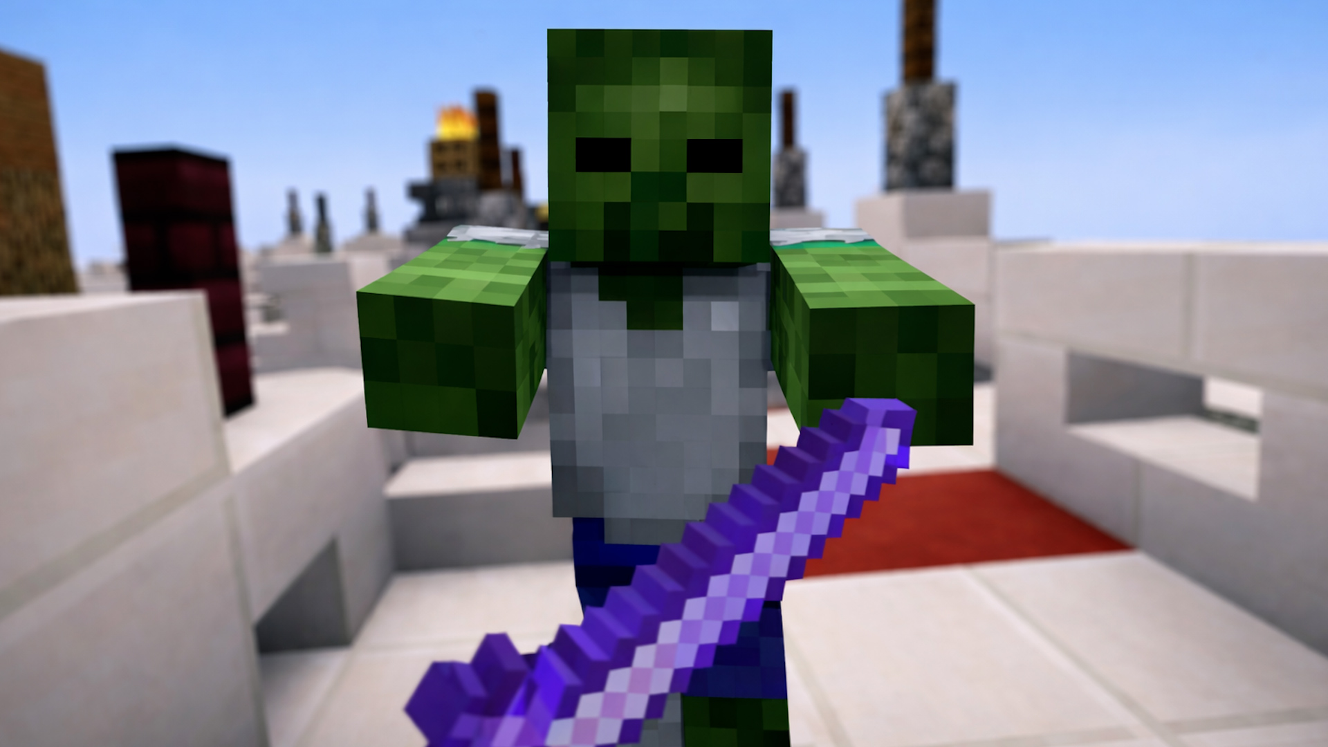 Zombie survival in Minecraft SMP