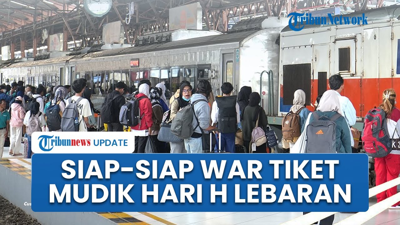 Tiket kereta api untuk mudik hari H Lebaran dibuka nanti malam, catat ...