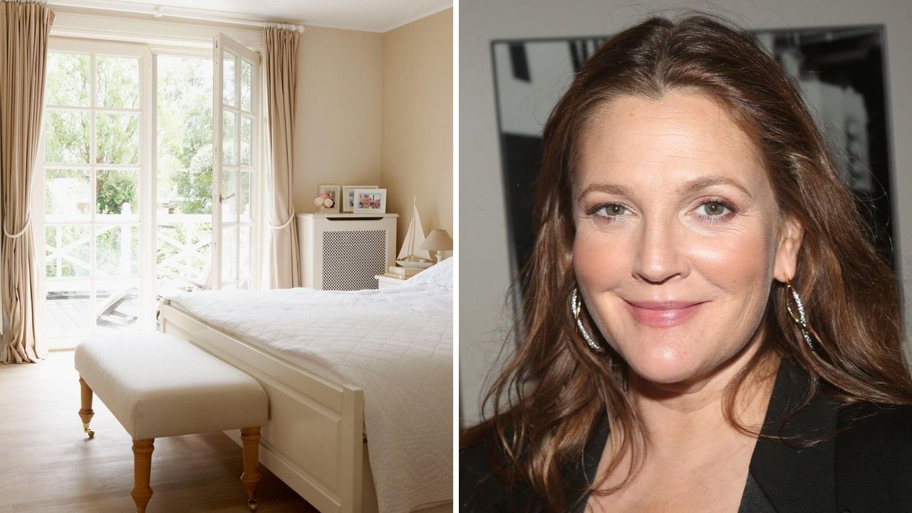 Drew Barrymore’s bedroom holds a single ottoman secret designers say ...