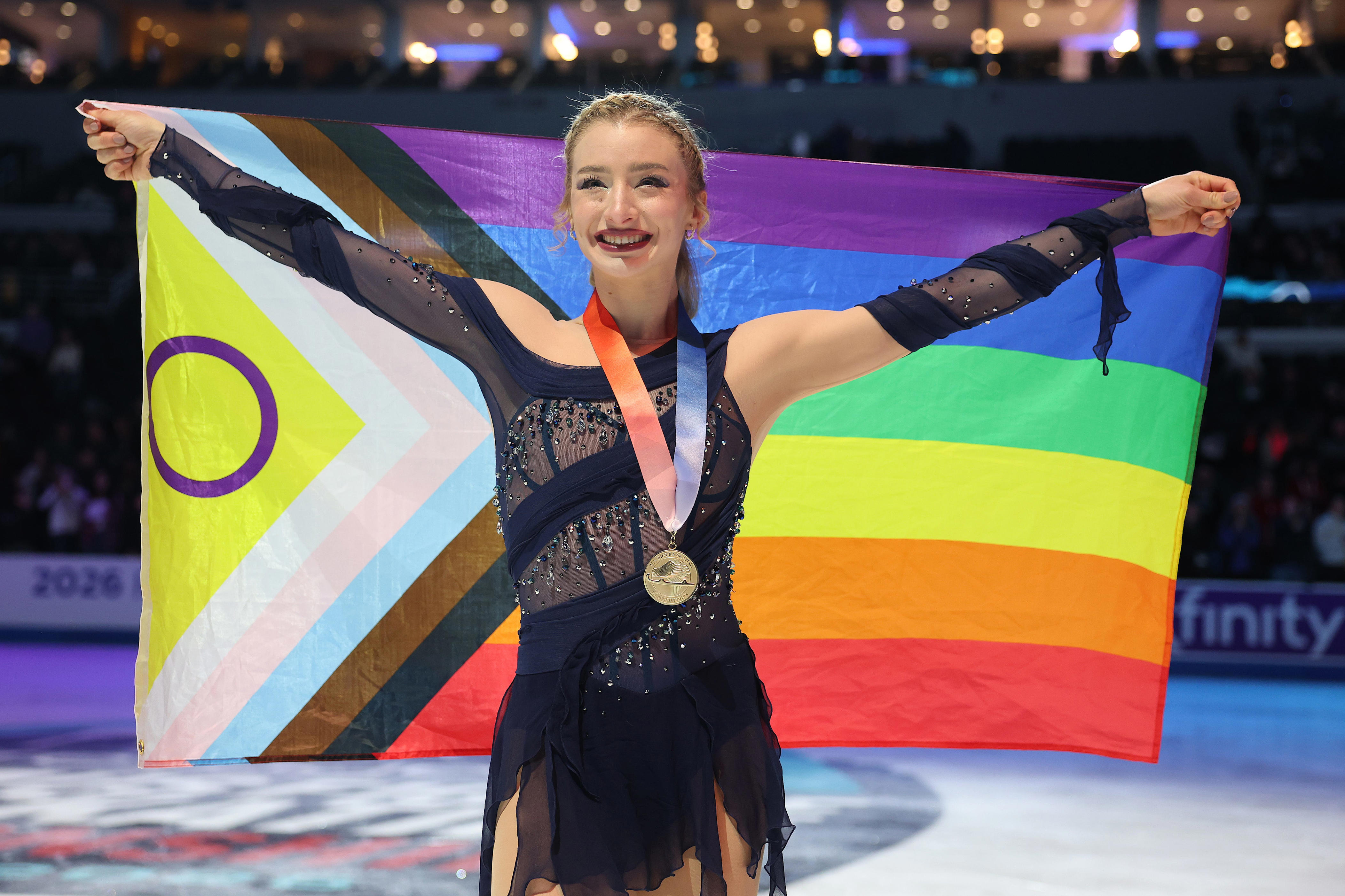 US figure skater Amber Glenn speaks out for LGBTQ community at Olympics