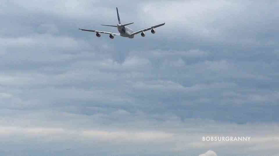 The wildest A380 takeoff ever seen at Farnborough Airshow