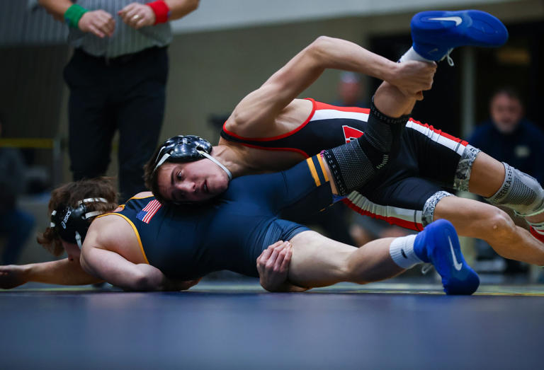 PIAA 2A team wrestling first round photos: Saucon Valley vs ...