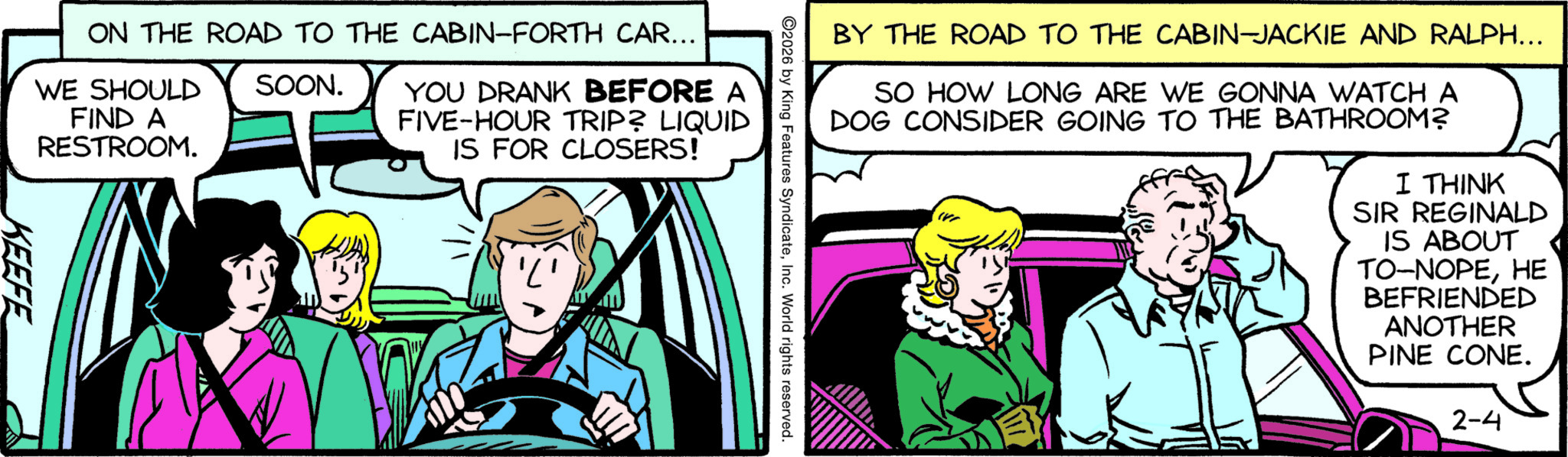 Sally Forth by Francesco Marciuliano; drawn by Jim Keefe