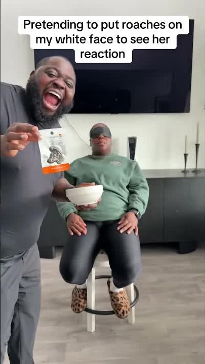 Prank gone wrong! Lex gets roach facial