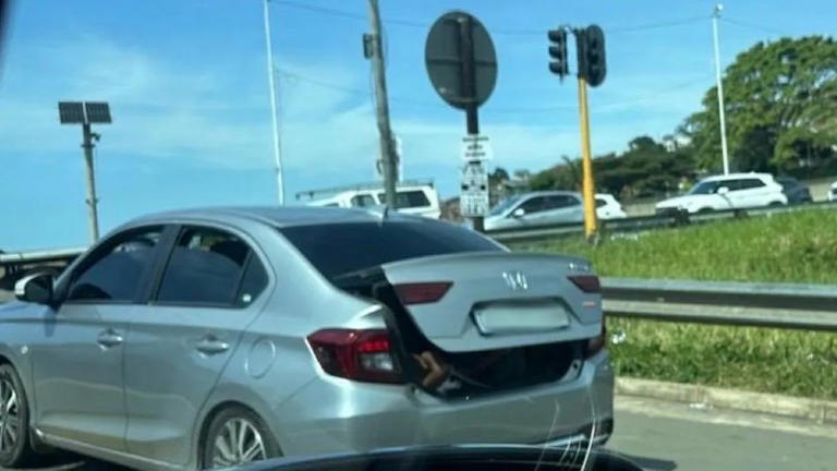 Watch: Reckless driver caught on video transporting children in boot on ...
