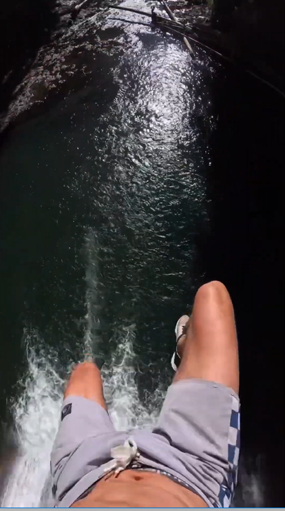 Parkour meets cliff jumping from a first-person perspective