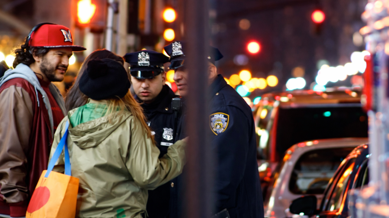 A social experiment asking police officers for numbers