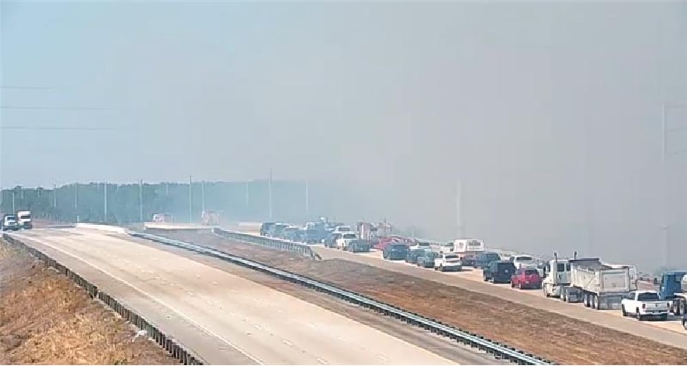 See the damage: Our exclusive aerial photos of the brush fire impact