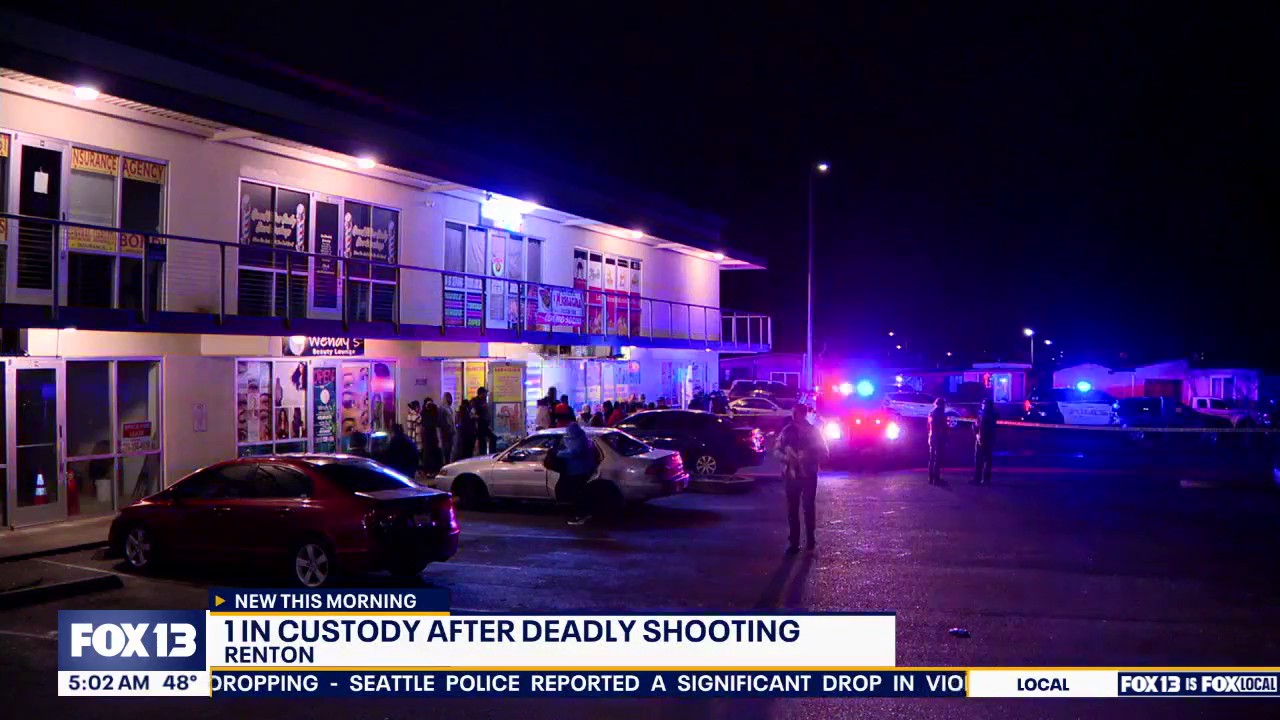 1 in custody after deadly shooting in Renton, WA
