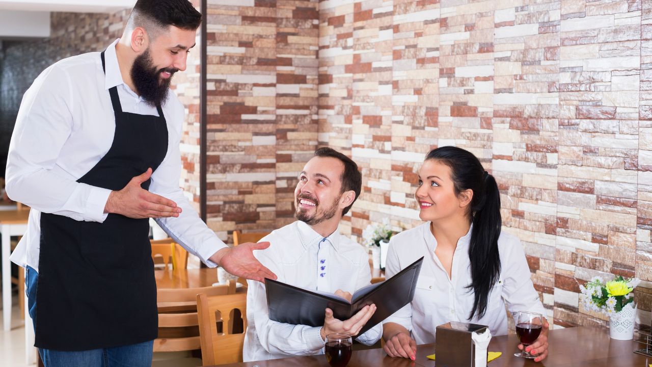 Our server was a busy bartender juggling extra tables. I finally ...