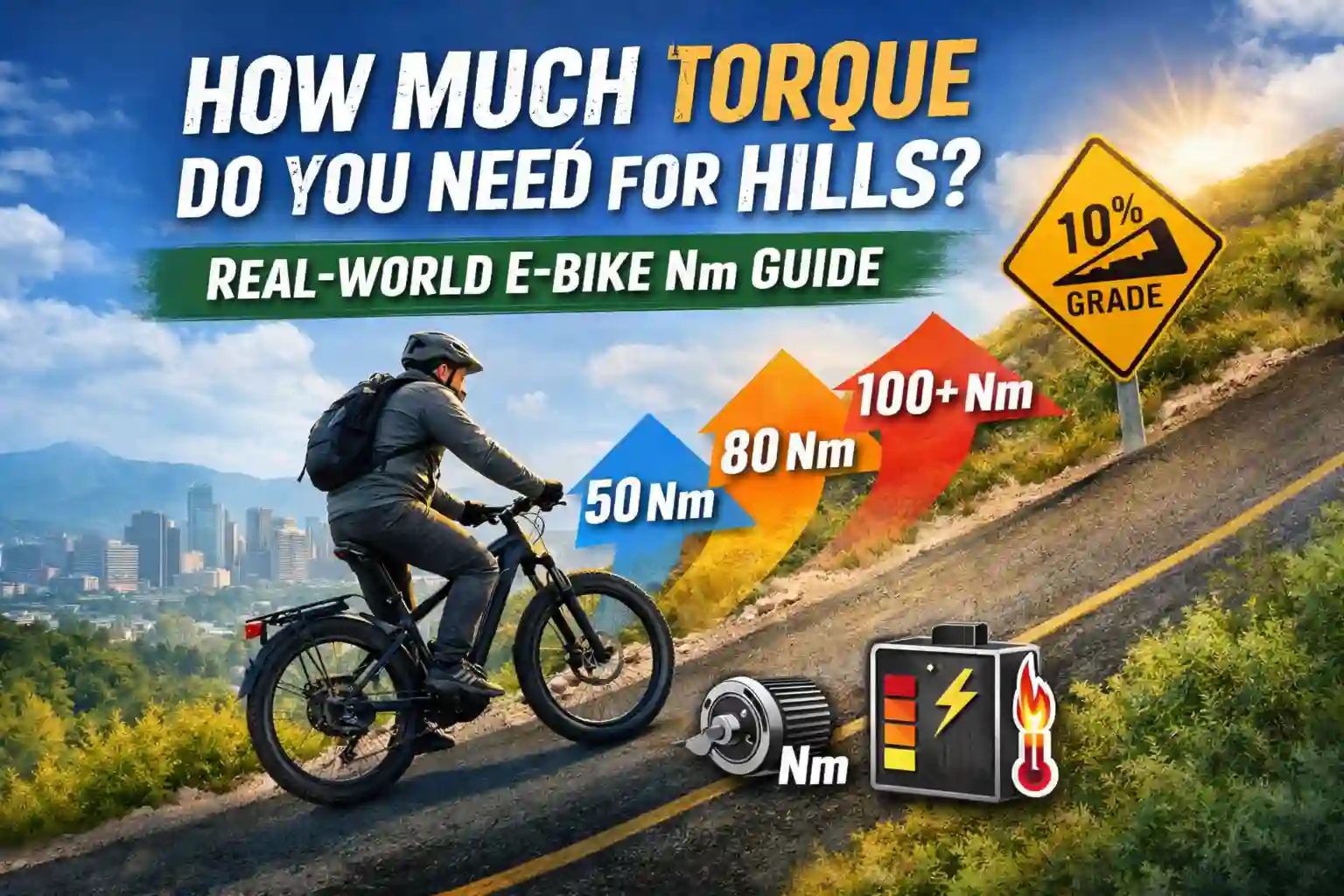 How much torque do you need for hills? Real-world e-bike Nm guide