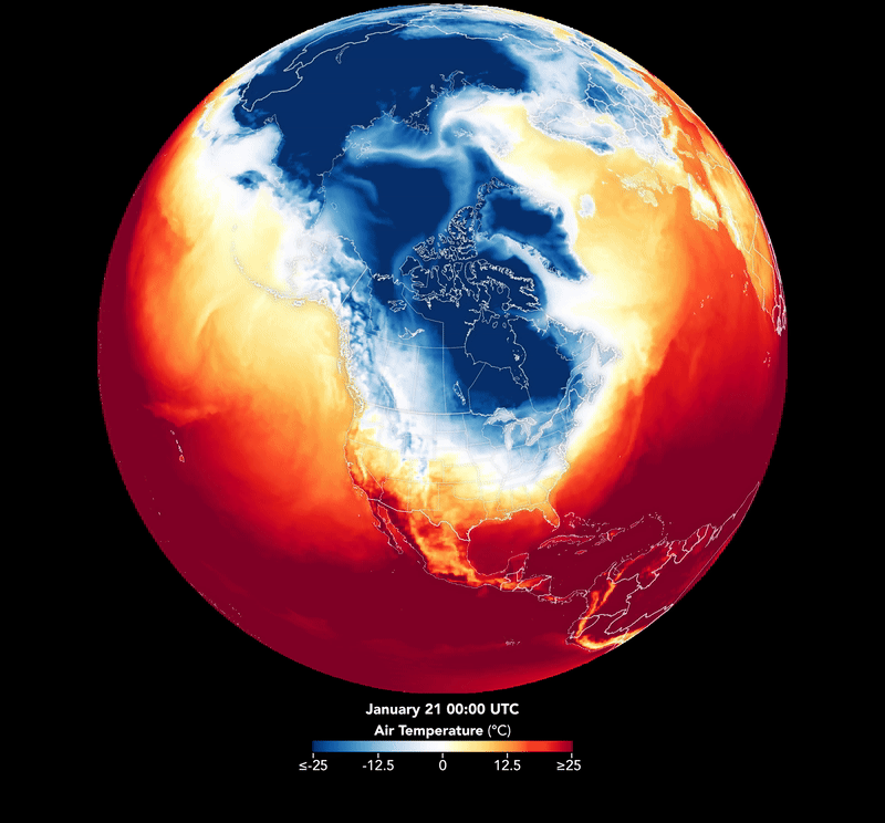 NASA satellite watches January's polar vortex | Space photo of the day ...