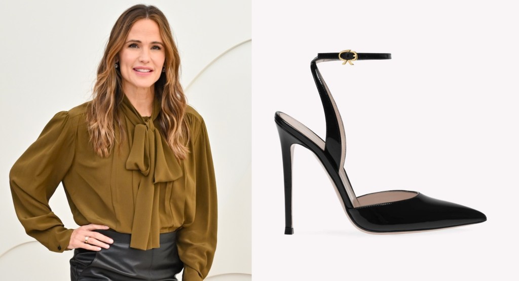 Jennifer Garner does office core in Gianvito Rossi's timeless Cara ...