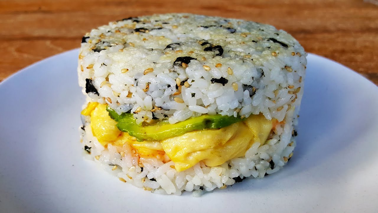 Easy breakfast rice burger recipe | Savory & versatile meal idea!