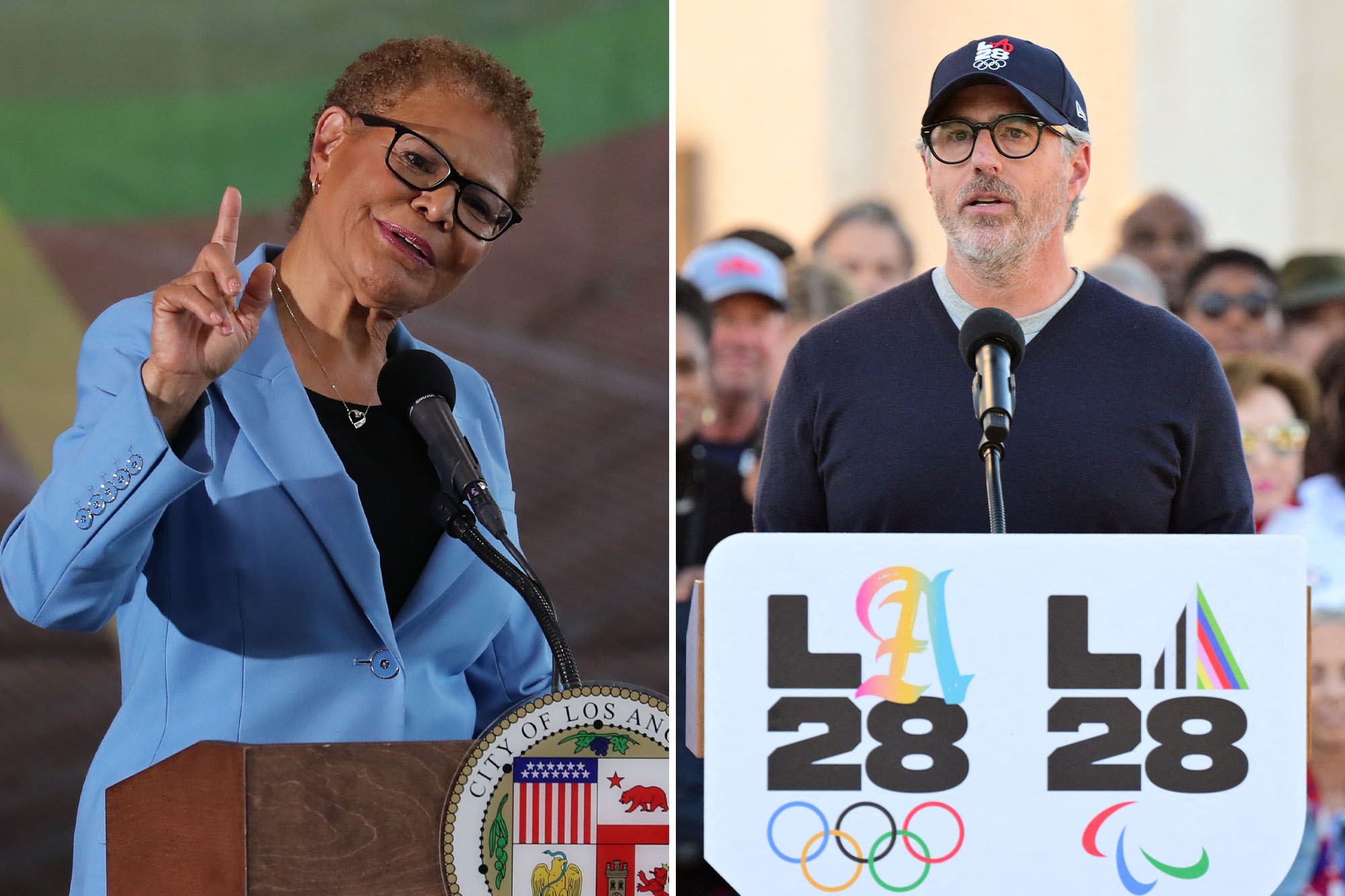 Mayor Bass dodges questions about Epstein-linked LA Olympics boss Casey ...