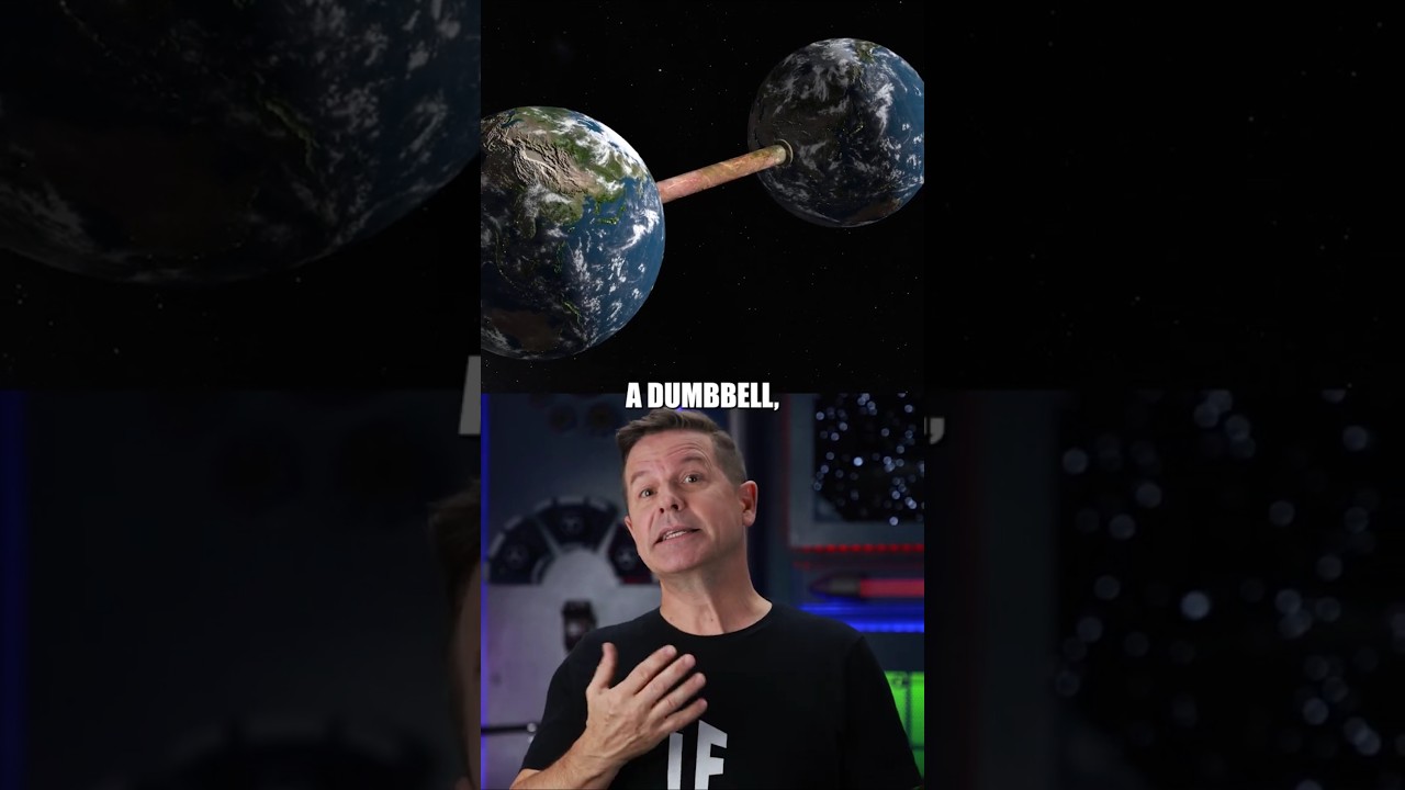 See what would happen if the Earth was shaped like a dumbbell