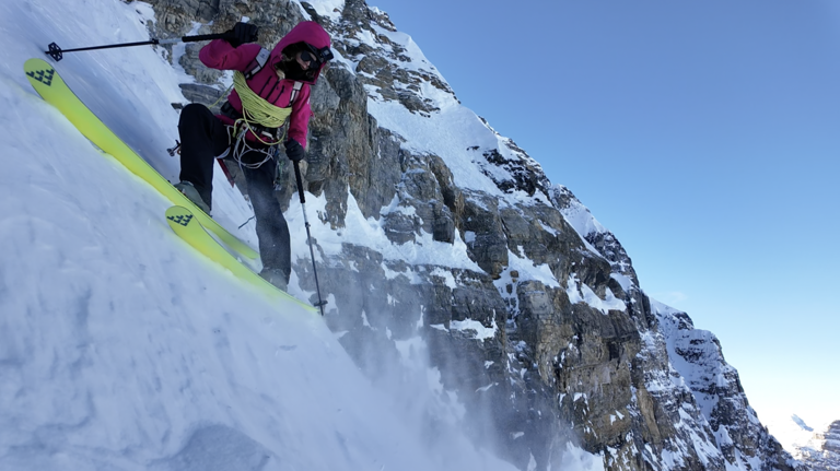 The first ski descent of Canada's Deltaform Mountain