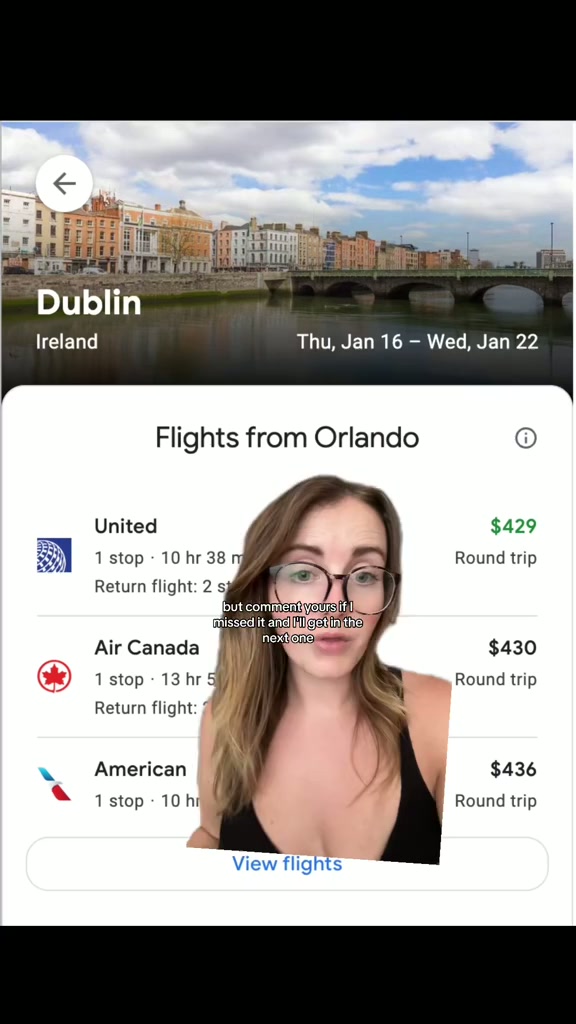 New cheap international flights from US cities this week