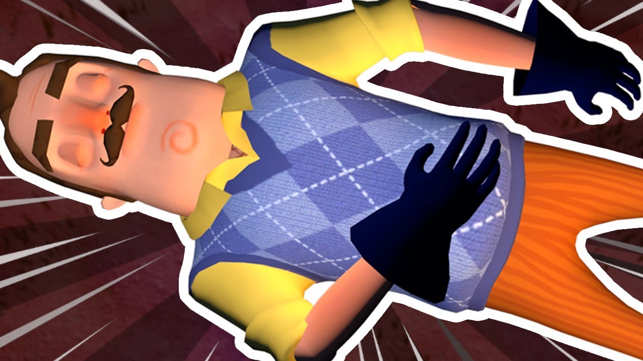 Neighbor suffers shocking accident in Hello Neighbor