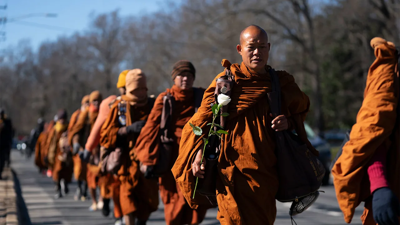 Are the monks in DC yet? Walk for peace is entering the home stretch ...