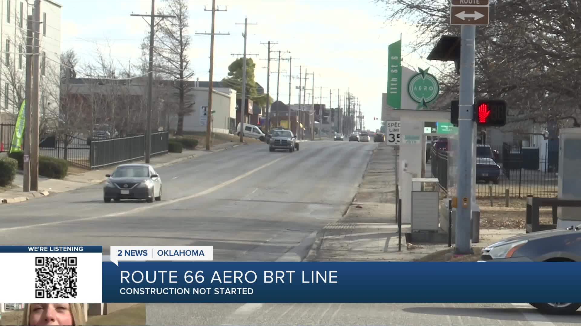 When will Route 66's bus rapid transit line come to life?