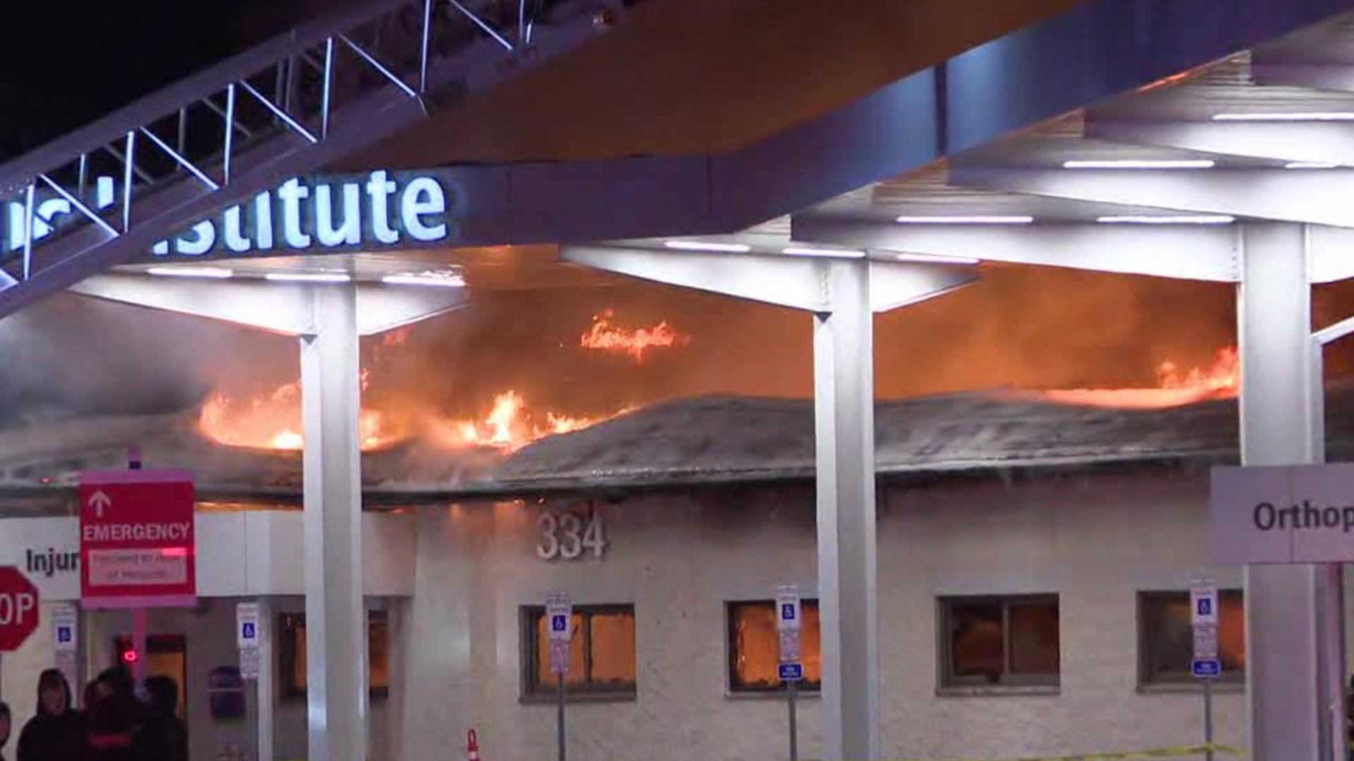 Fire ongoing at Lehigh Valley Hospital-Dickson City