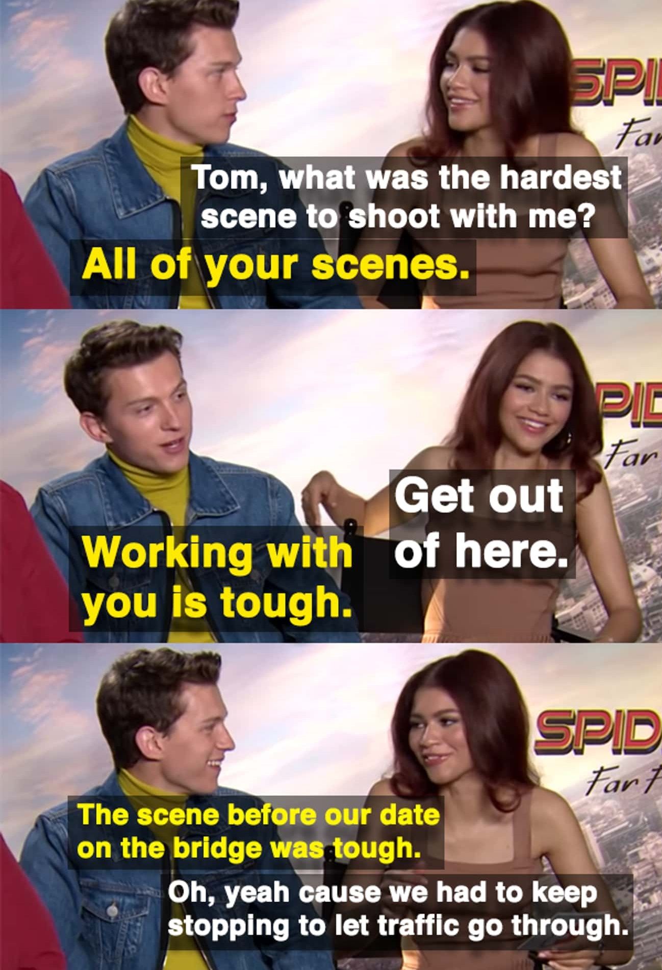 Spider-Men on mic: Interview moments that stick