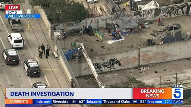 Murder of ex-NFL player at LA homeless camp sparks serial killer fears