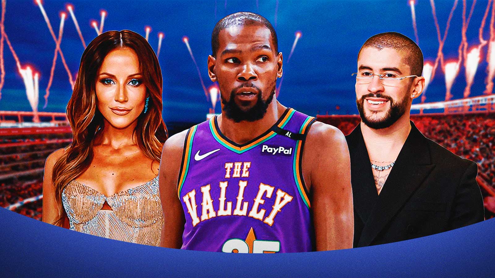 Rockets’ Kevin Durant makes shocking Bad Bunny confession to Kay Adams ...
