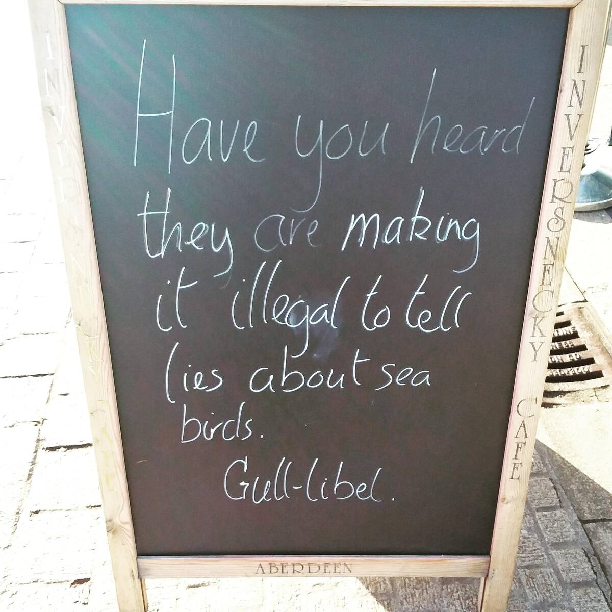 Punny chalkboard signs that made us laugh and groan