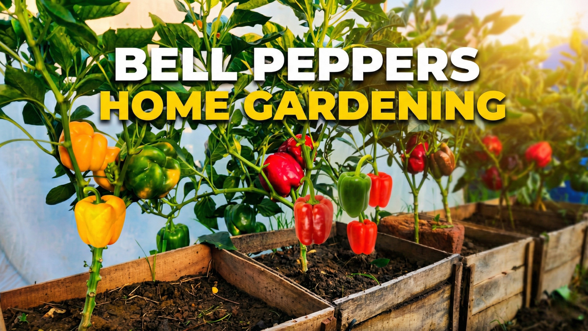 Harvest fresh bell peppers at home with container gardening