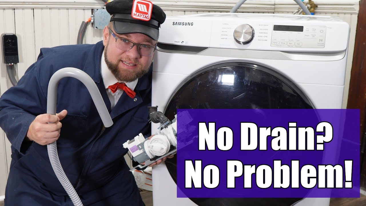 Samsung washer won't drain - how to fix ND, 5C, SE, SC or SUDS codes!